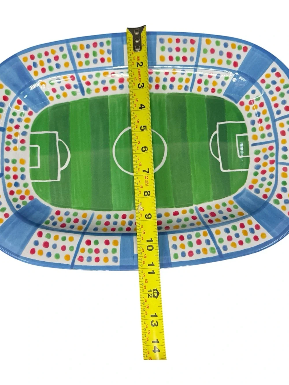 Dining | Large Melamine Soccer Stadium Serving Platter 16 X 115 Gameday ...